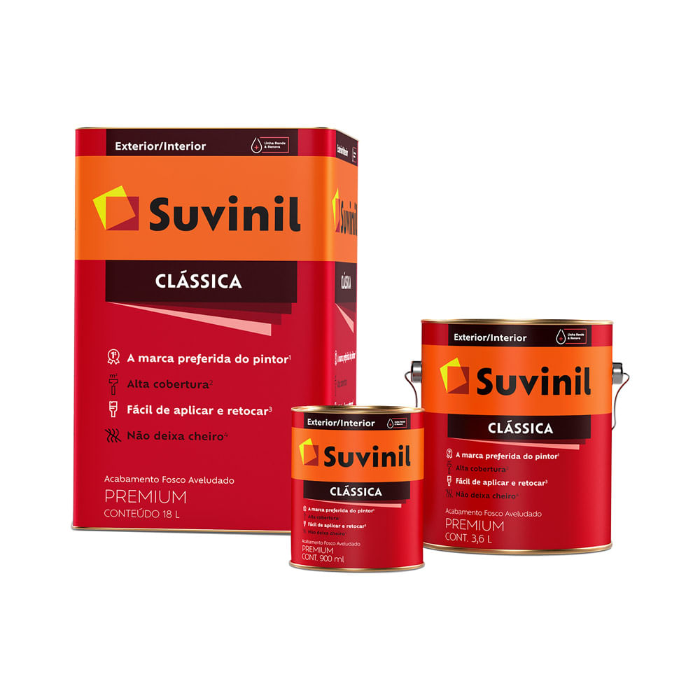 Tinta Clássica Gelo Fosco Suvinil 18L - Tintas Verginia