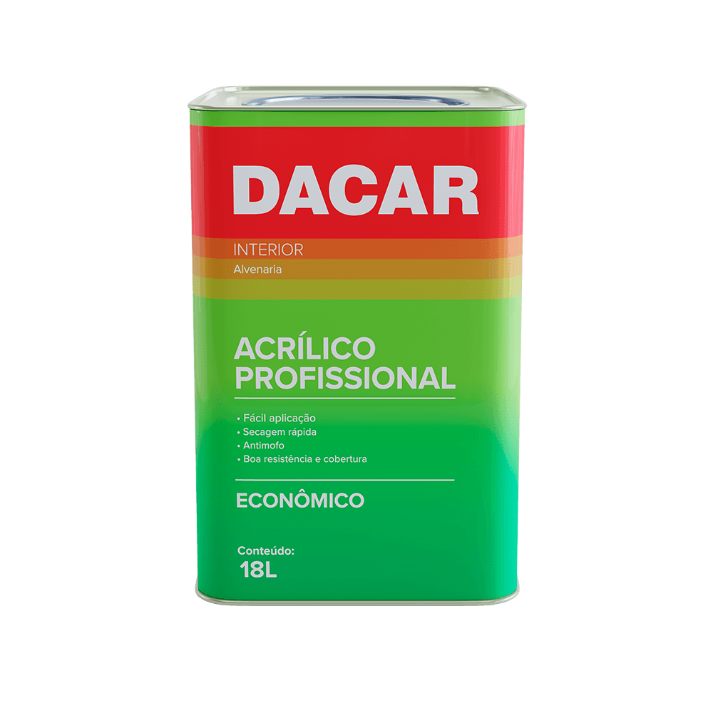 Tinta Acrílica Profissional Amarelo Ouro Dacar 18L - Tintas Verginia