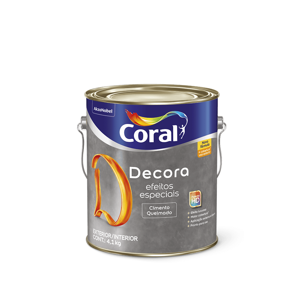 Cimento Queimado Decora Cultura Grega Coral 4,8kg - Tintas Verginia
