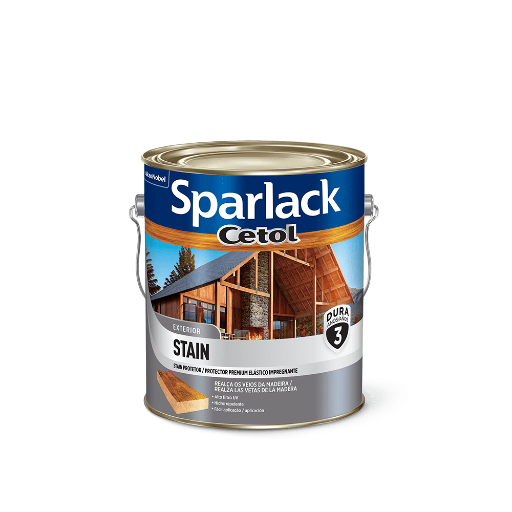 Verniz Cetol Stain Natural Acetinado Sparlack 3,6L - Tintas Verginia